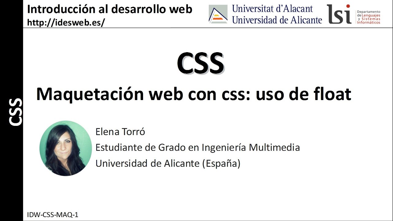 Css Maquetación Web Con Css Uso De Float Youtube
