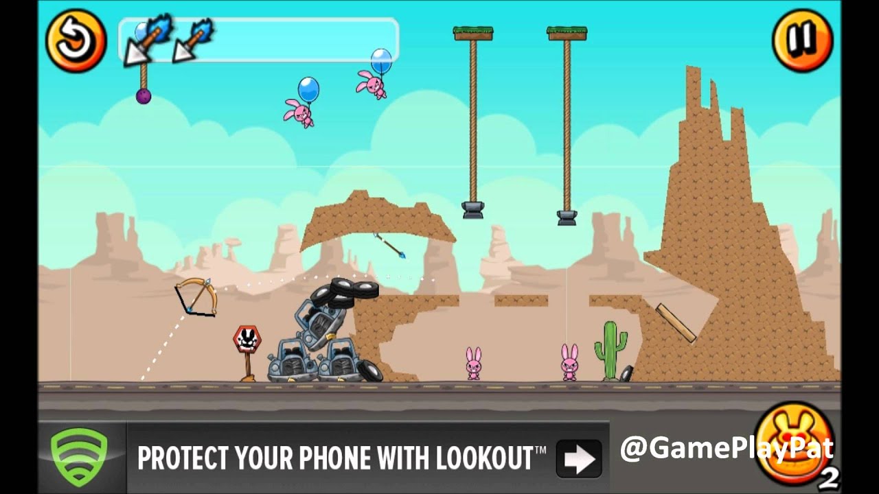 Bunny Shooter Level 13 World 4 - 3 Stars - YouTube