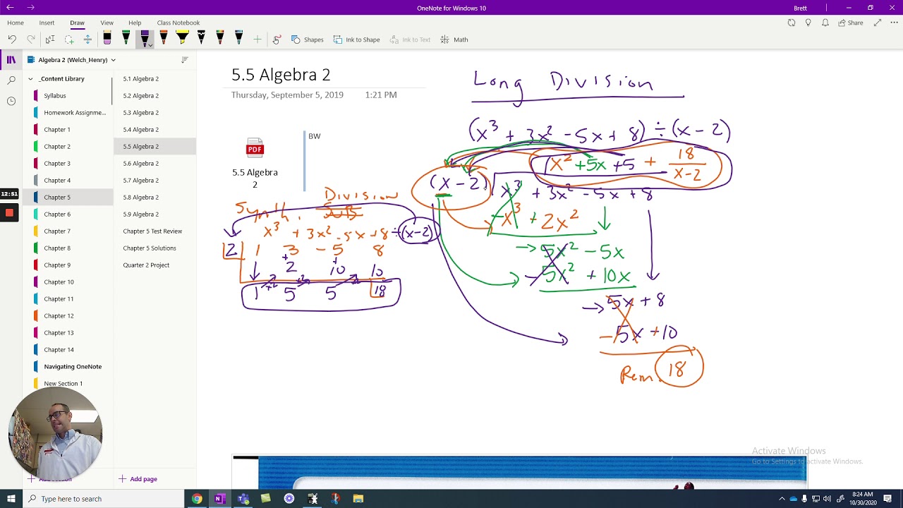 5.5 Algebra 2 Notes - YouTube