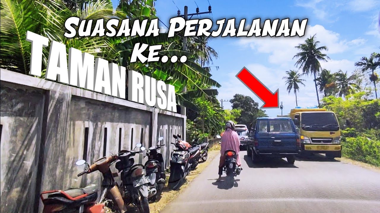 SUASANA PERJALANAN KE TAMAN RUSA ACEH BESAR DARI BANDA ACEH - YouTube