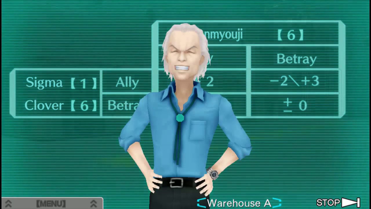 Virtue's Last Reward Part 24 [Sigma and Clover Betray Tenmyouji Game ...