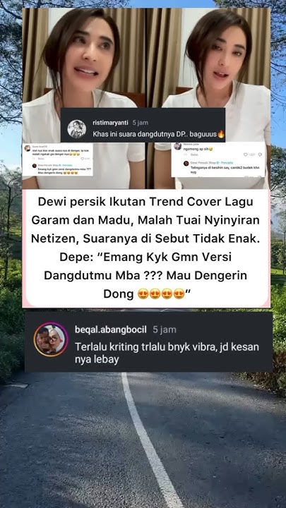 Dewi Persik dapat nyinyiran netizen saat cover lagu garam dan madu #shorts #beritaterkini #fypシ゚ ...