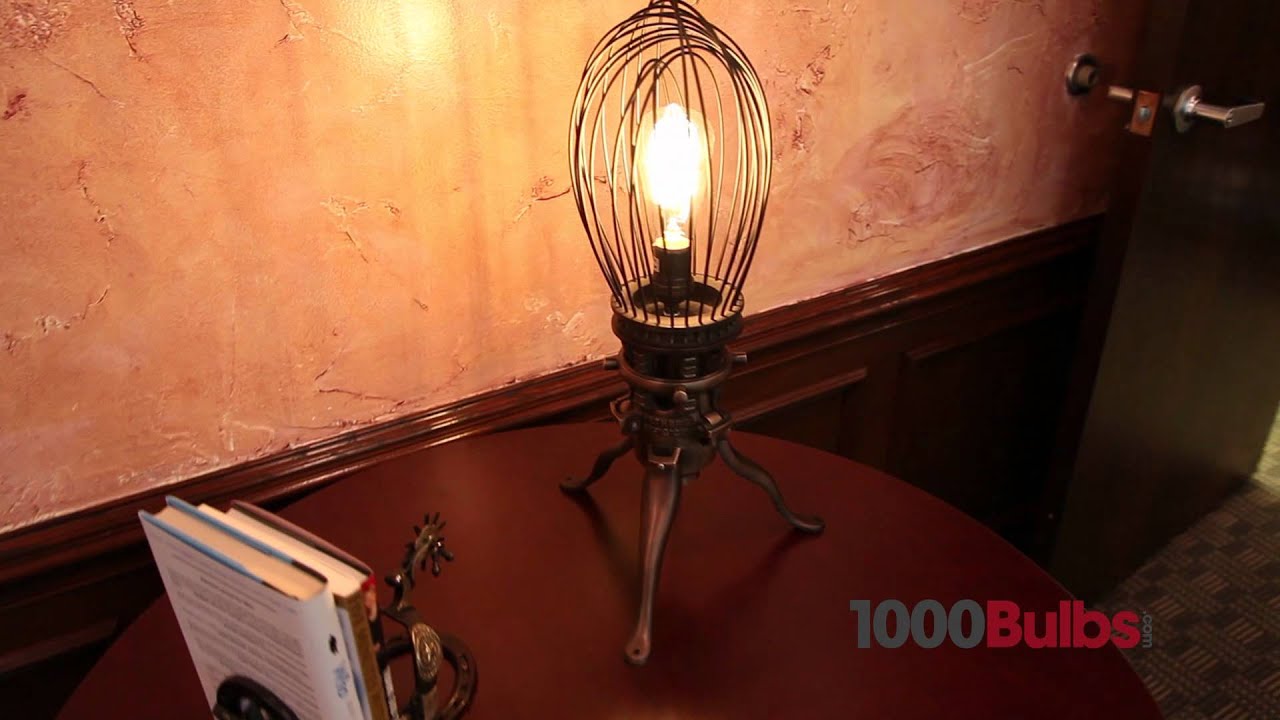 Vintage Whisk Table Lamp from BoBo Intriguing Objects - YouTube