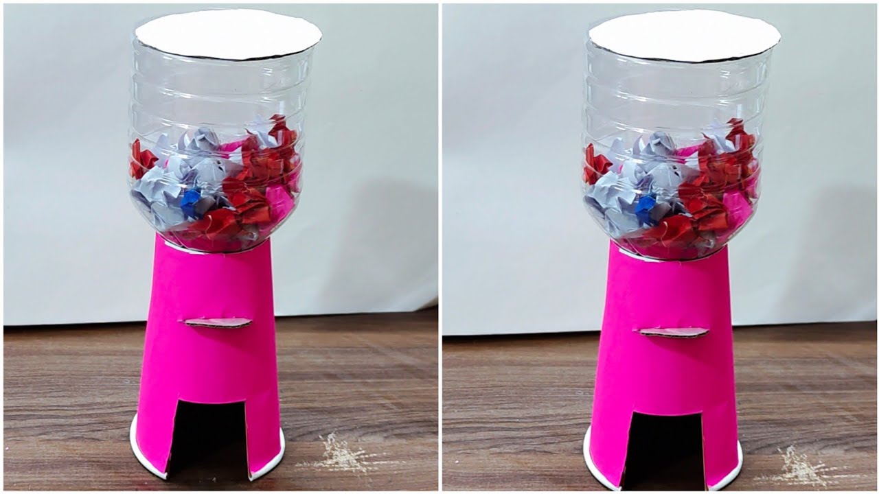 How to make candy dispenser ll DIY Cute candy machine - YouTube