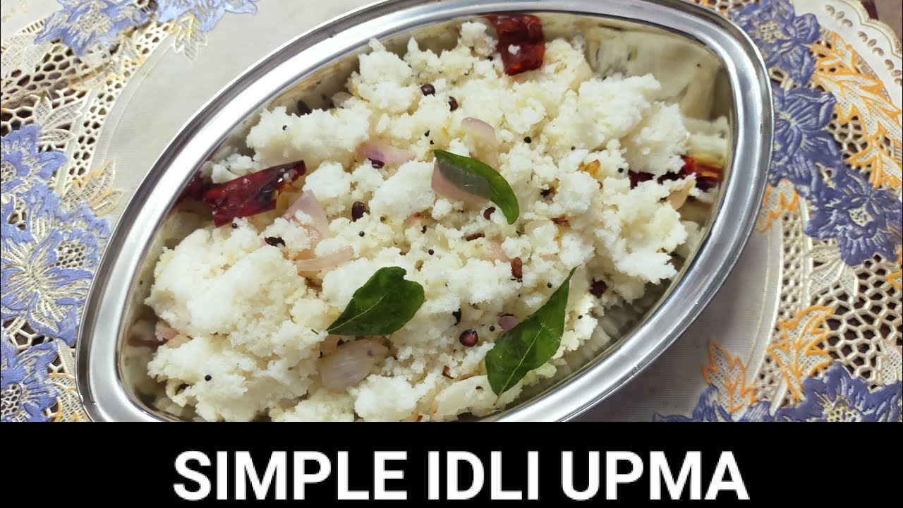 simple Idli upma recipe / leftover idli Recipe - YouTube