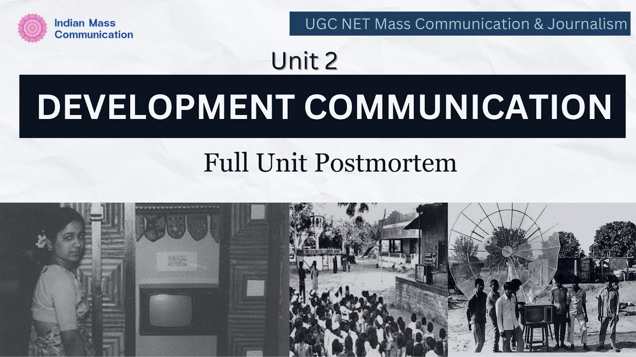 Full Development Communication Revision | Unit 2 |UGC NET Mass ...