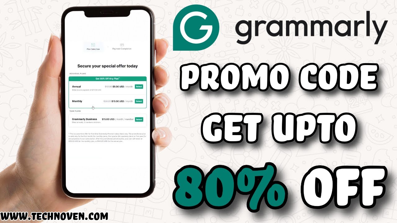 Grammarly Promo Code 2025: Get Upto 80% Off 🎊 | 100% Working Codes 💸 ...