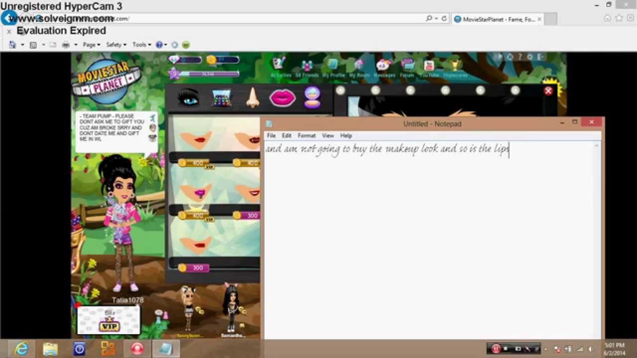 msp how to do gothic makeup in movie star planet VIP ONLY - YouTube