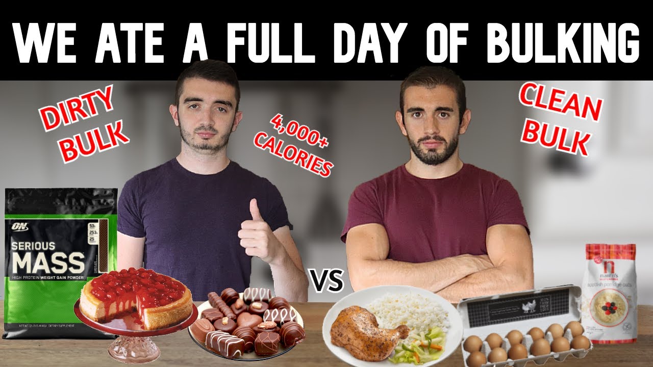 Bro's ate a Full Day of Bulking, Clean vs Dirty (Science Applied) WHAT ...
