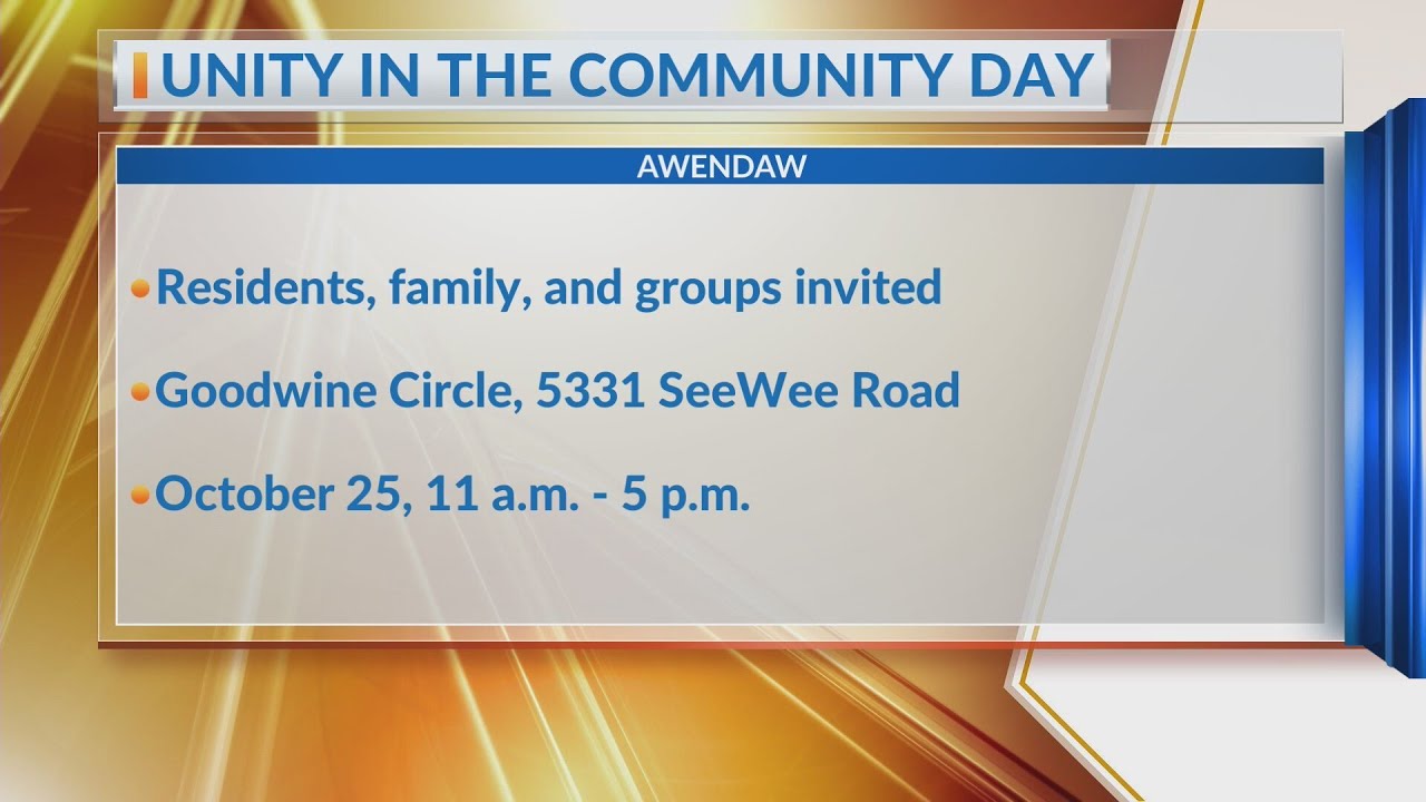 Unity in the Community Day planned for Saturday in Awendaw - YouTube
