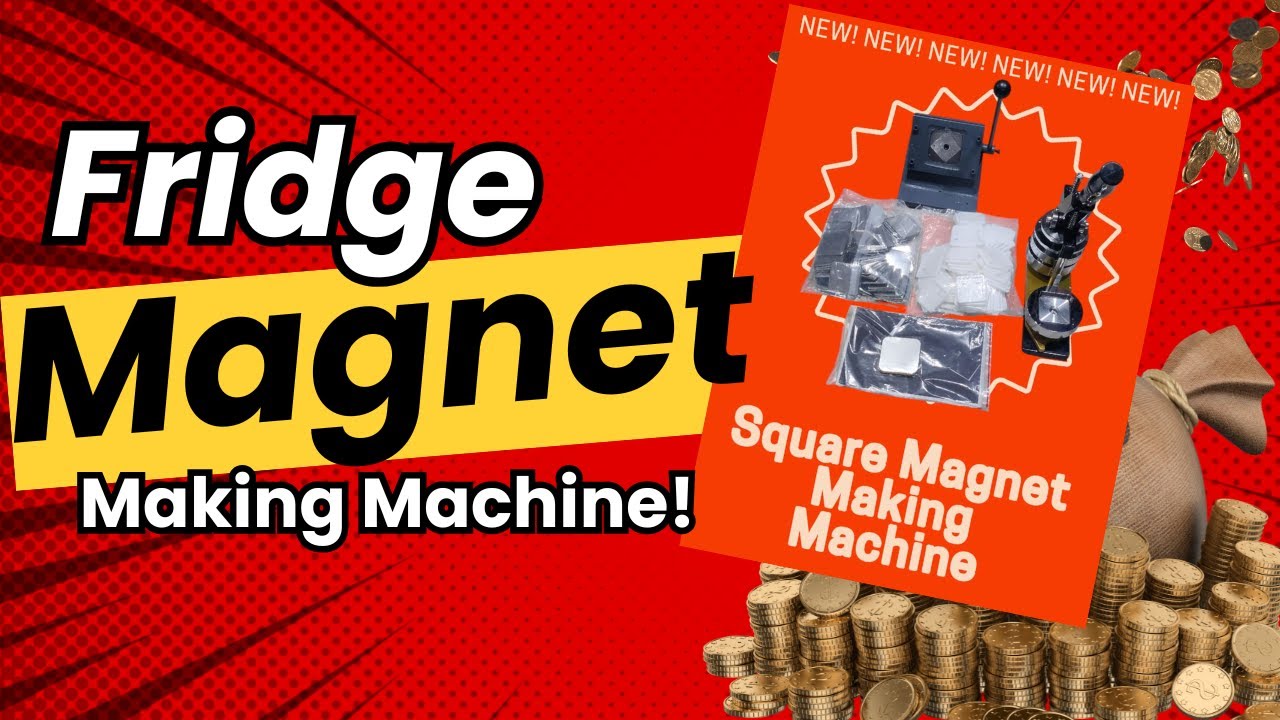 Square Fridge Magnet Making Machine | Easy Custom Magnet Production ...