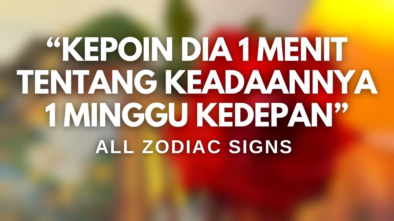 Kepo 1 Menit Tentang Dia 1 Minggu Kedepan - YouTube