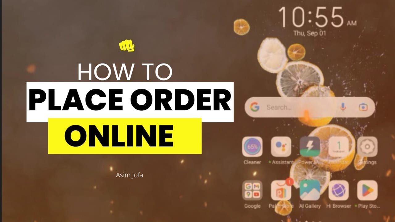 How to place an order online| Order place karnay ka aasan tarika| Asim ...