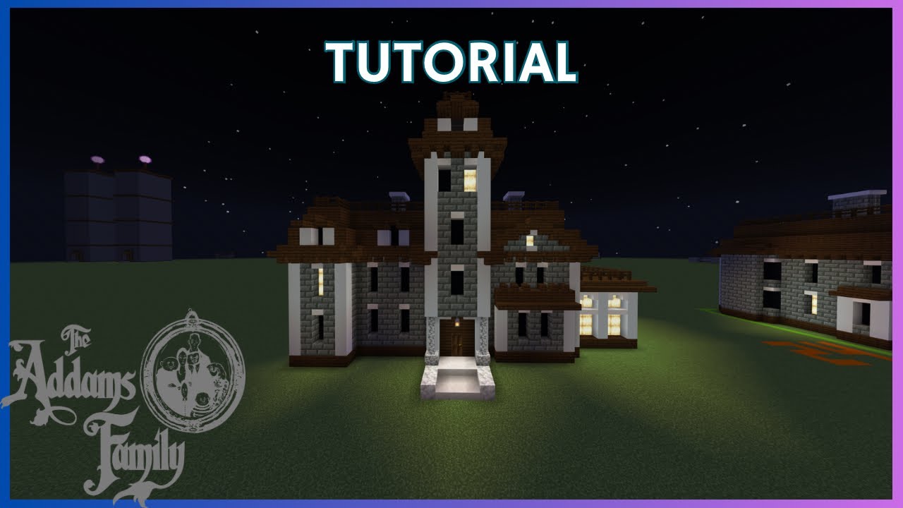 Minecraft Tutorial: How To Make The Addams Family Mansion! - YouTube