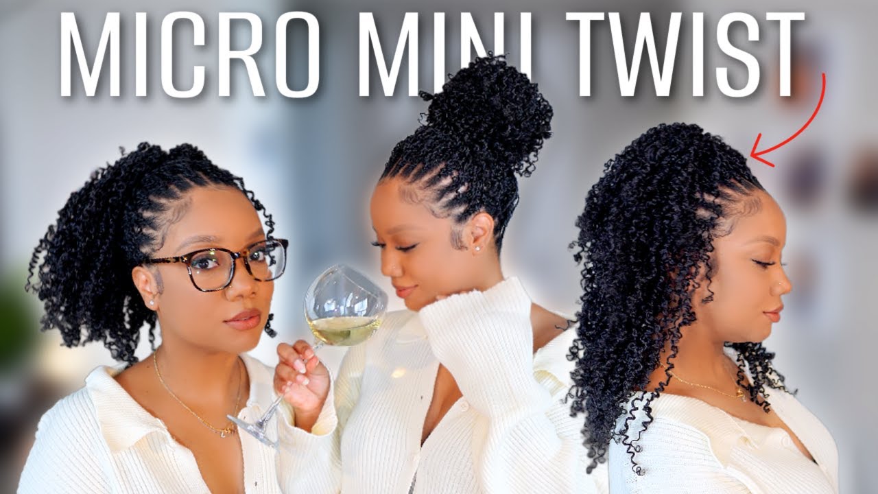 *NEW*Amazon Micro Mini Twist On My Natural 4b 4C Hair 📌 $30 Easy ...