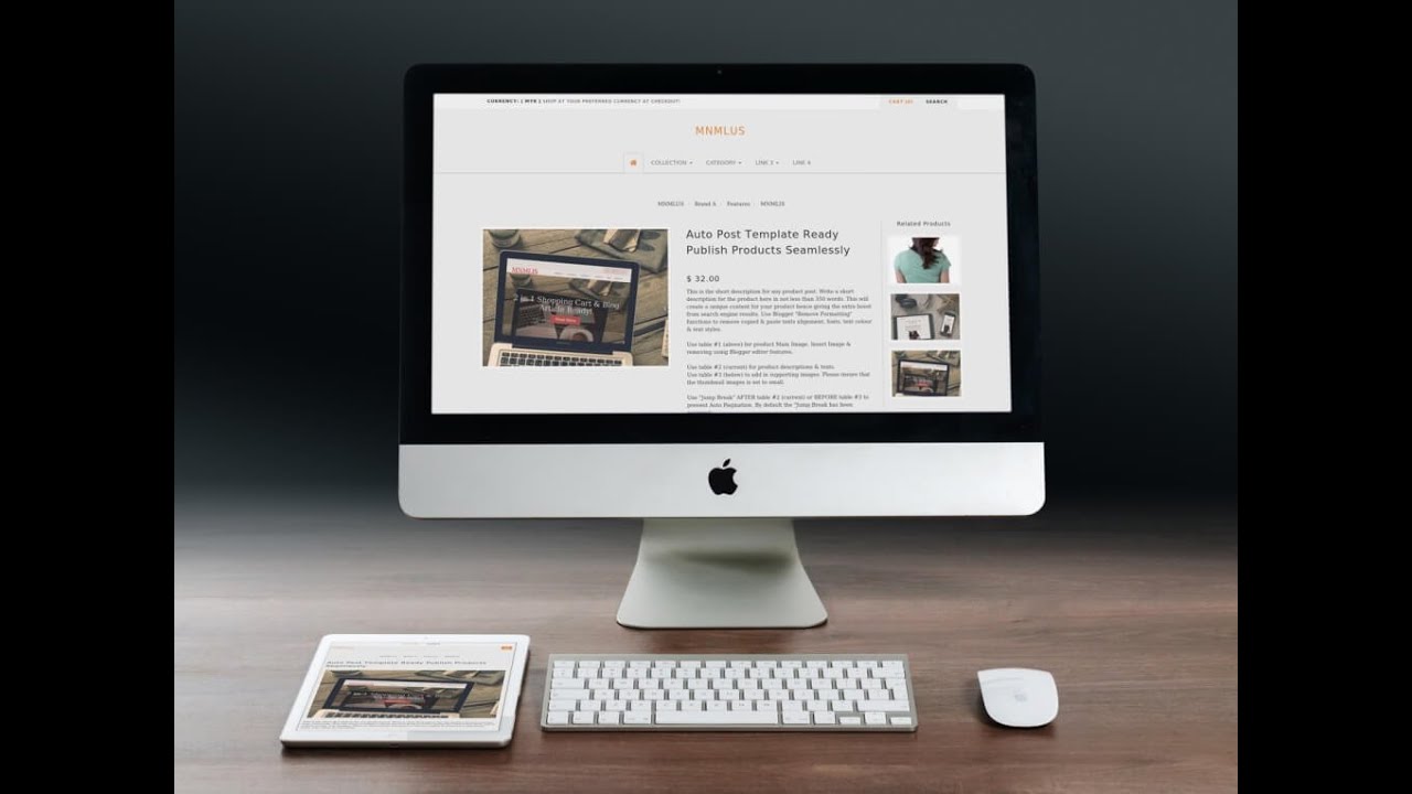 Tutorial Add/Customize Blogger Header Banner BlogrCart MNMLUS - YouTube
