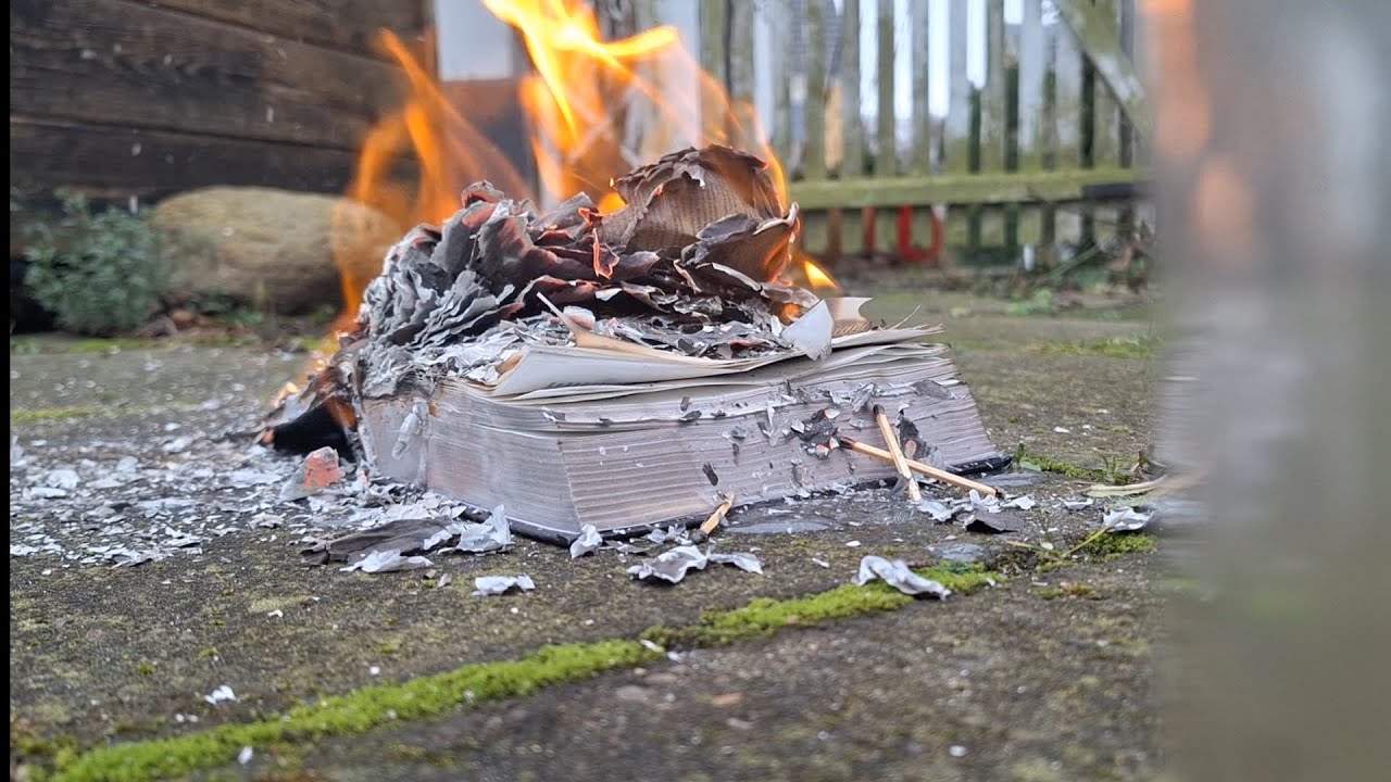 Bible burning ASMR 🔥 - YouTube