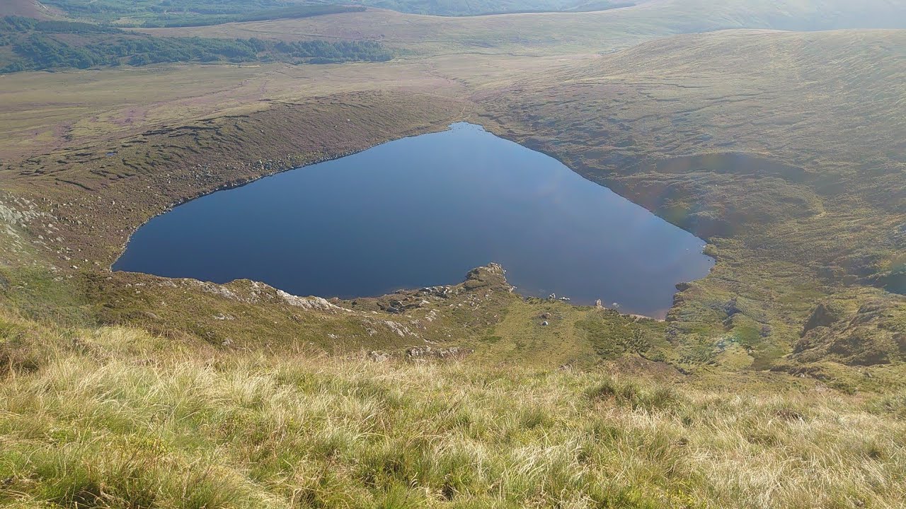 The love heart mountain Tonelagee. - YouTube