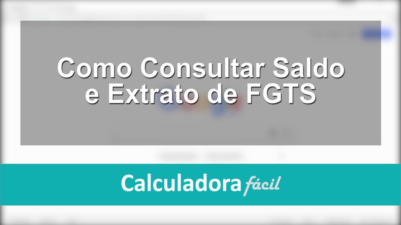 Como Consultar Extrato de FGTS - YouTube