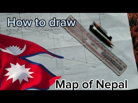 how to draw nepal map/ 2023 - YouTube