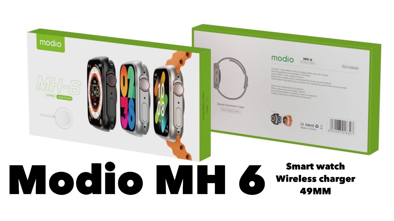 MH-6 Modio Clone watch-2.0inch LargeScreen -Bluetooth calling-49 MM ...