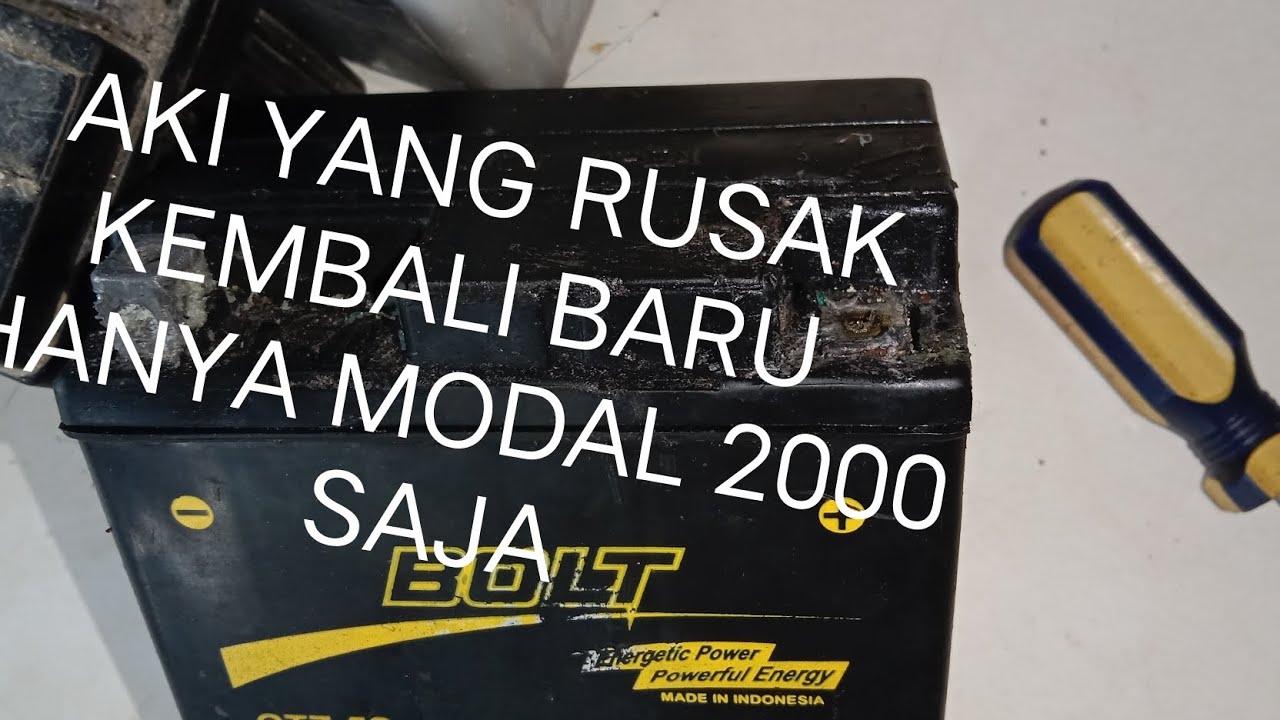 CARA PERBAIKI AKI YANG RUSAK KEMBALI BARU LAGI - YouTube