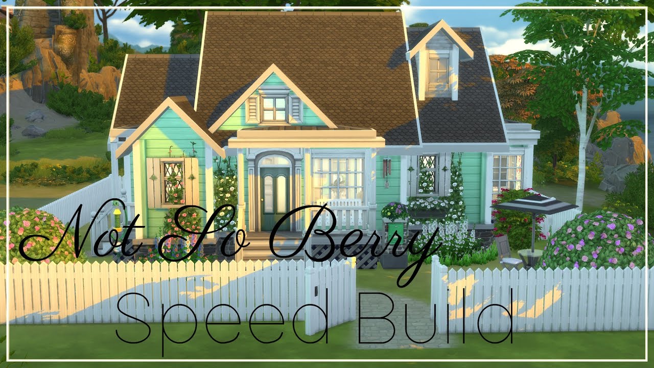 The Sims 4 // Not So Berry House // Speed Build - YouTube
