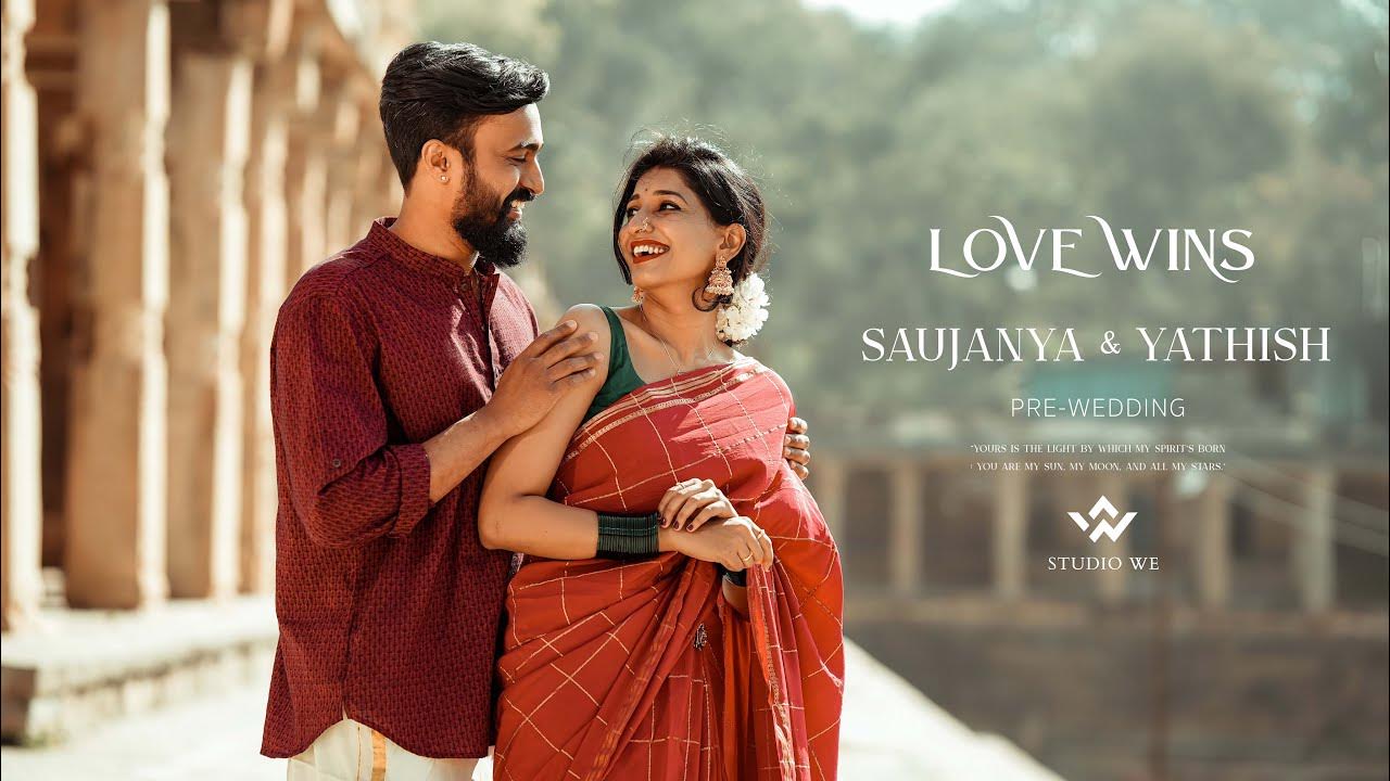 Saujanya & Yatish | Belakina Kavithe | Kannada Pre-Wedding | - YouTube