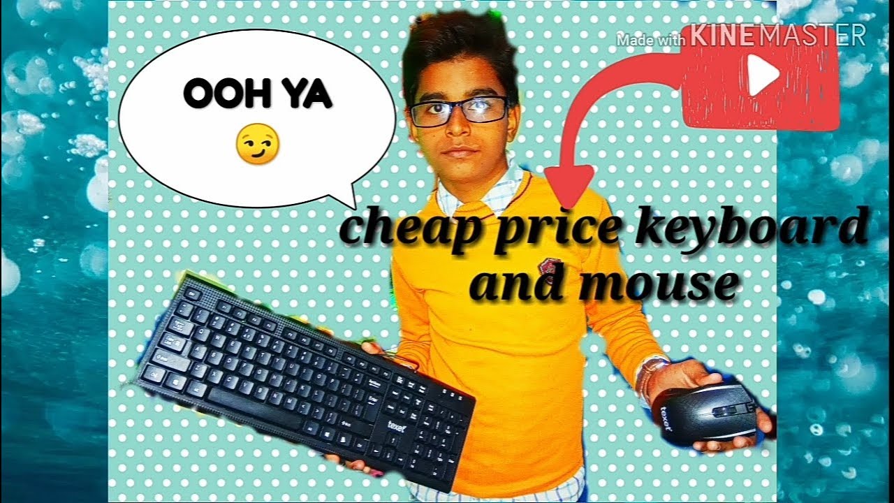Texet wired keyboard and mouse review in hindi - YouTube