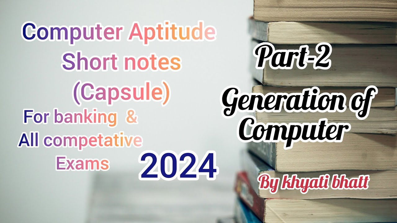 computer Aptitude Short notes 📝🔥 part2 generation of computer #vairal ...