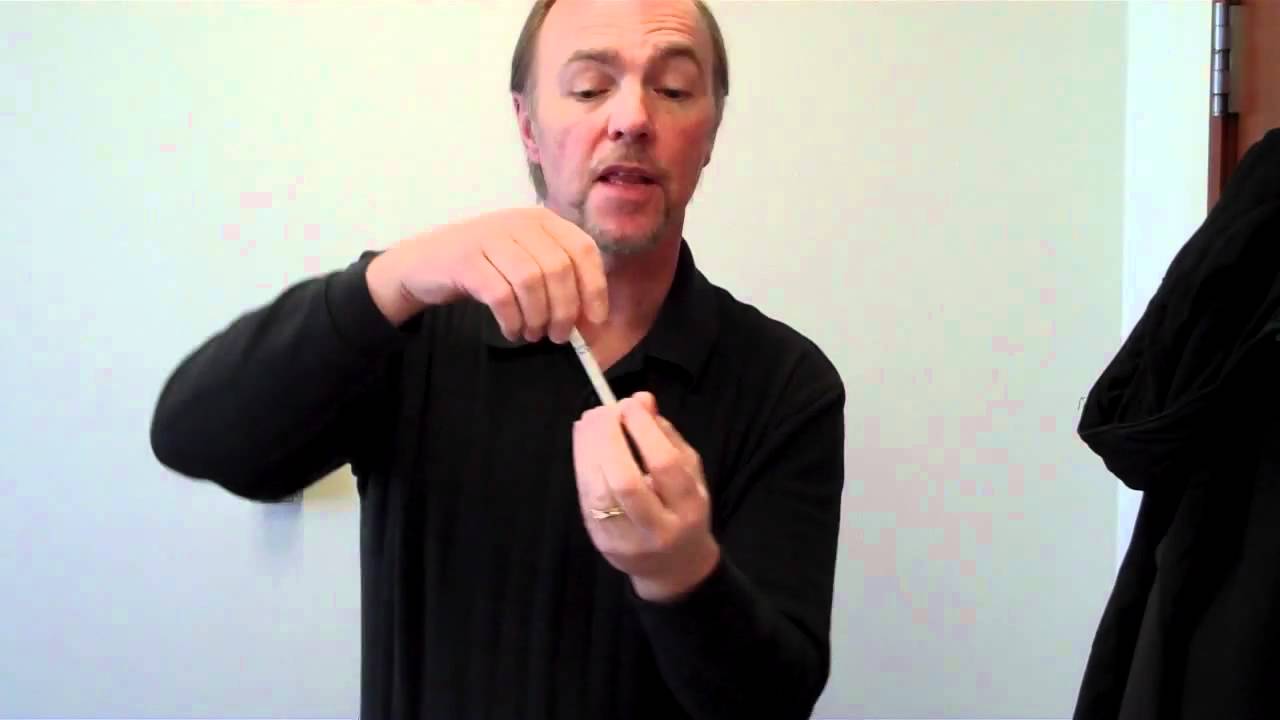 Disappearing cigarette trick - how to do sleight of hand magic - YouTube