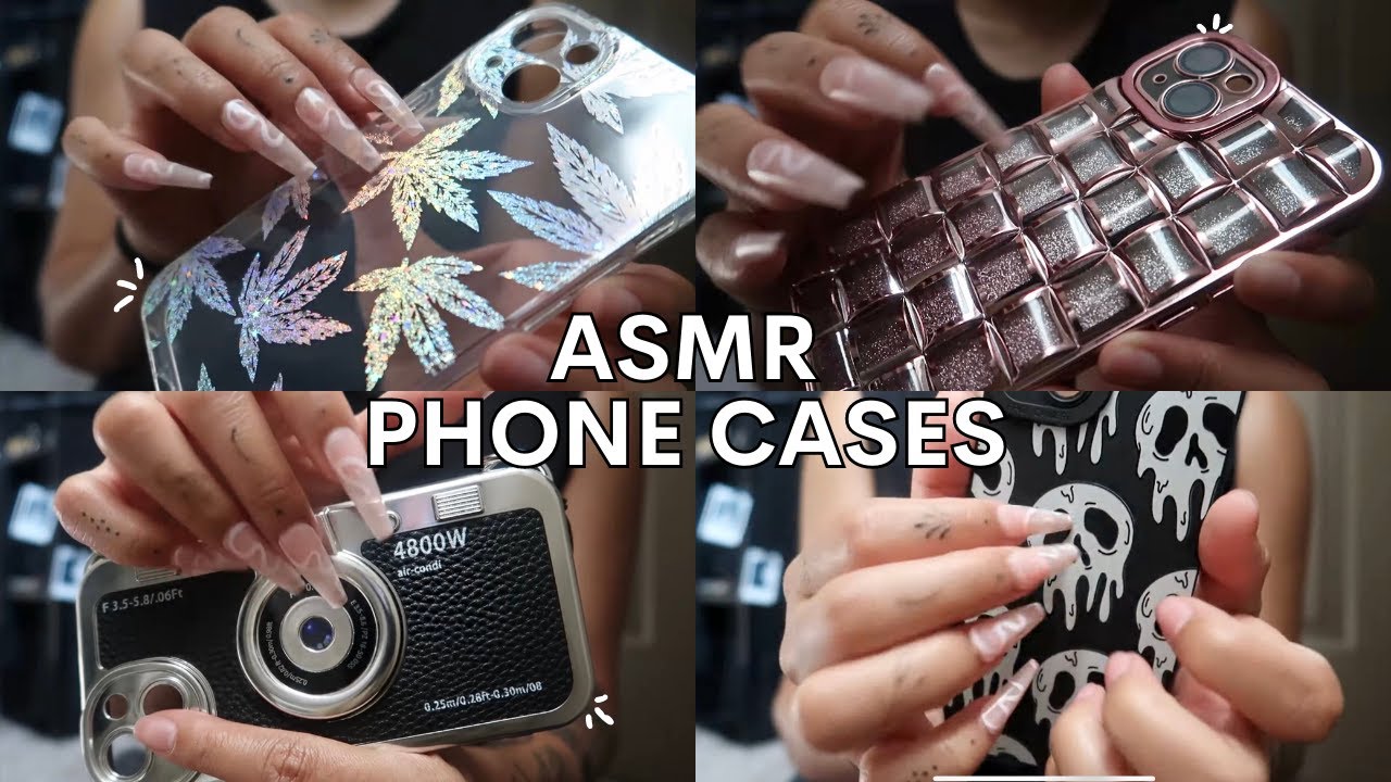 ASMR Fast Tapping and Scratching on Textured Phone Cases - YouTube