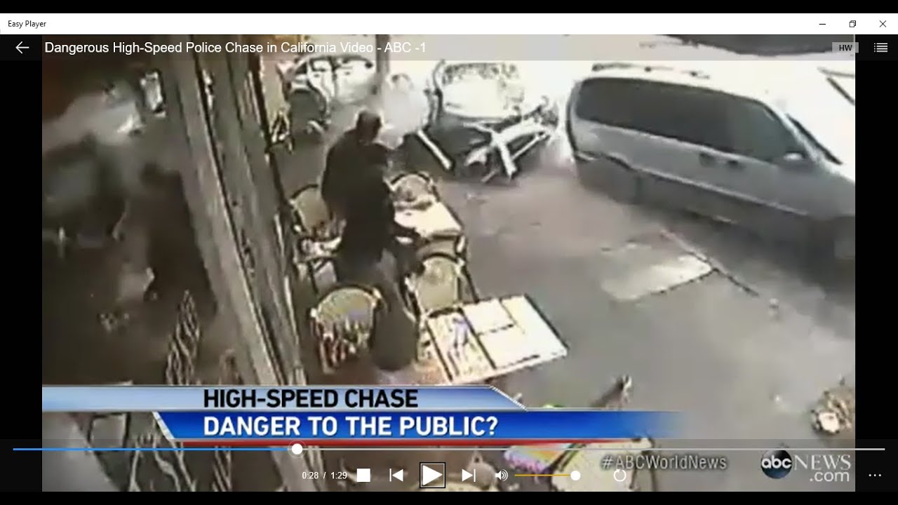 Dangerous High Speed Police Chase in California - YouTube