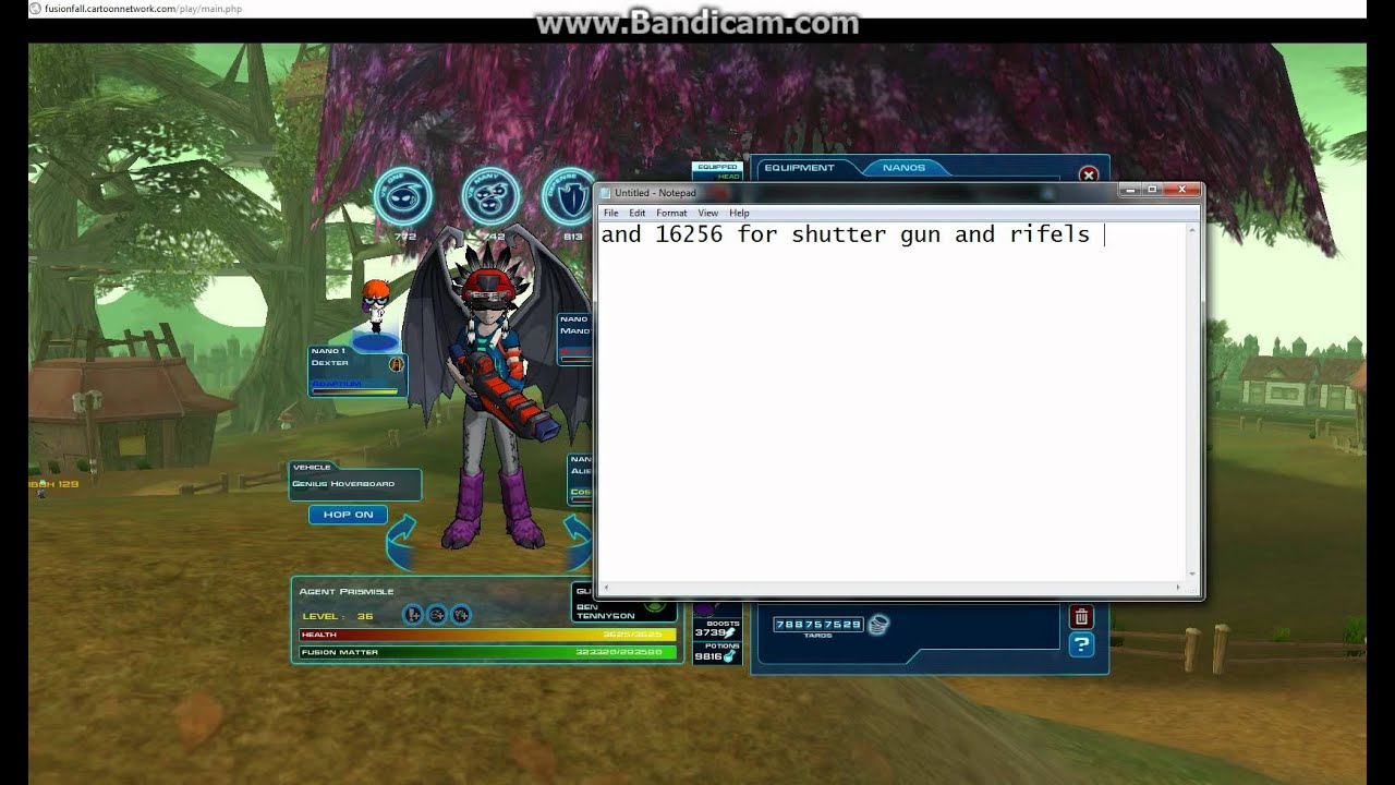 rapid fire hack on fusion fall - YouTube