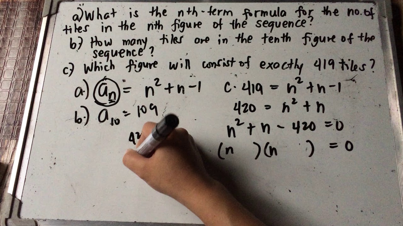 Nth term formula | example 2 continuation - YouTube