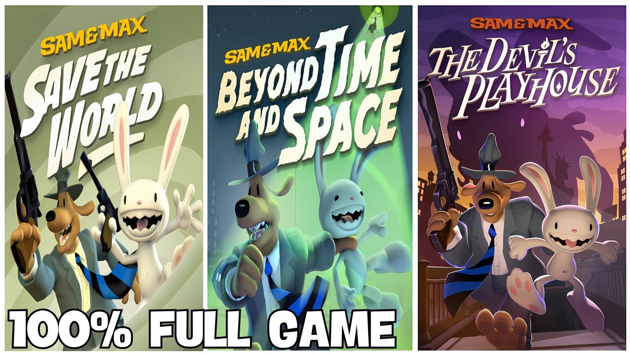Sam & Max Remastered: The Complete Trilogy 100% Full Gameplay ...
