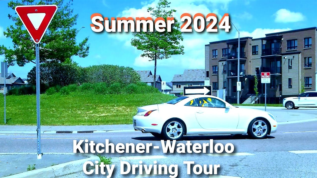 Kitchener-Waterloo City Driving Tour Summer 2024 Nice perfect driving ...