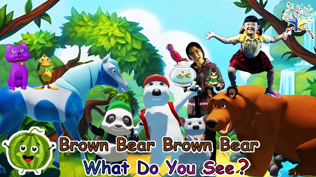 Brown Bear Brown Bear What Do You See BB1 || 3D CARTOON ANIMATION ...