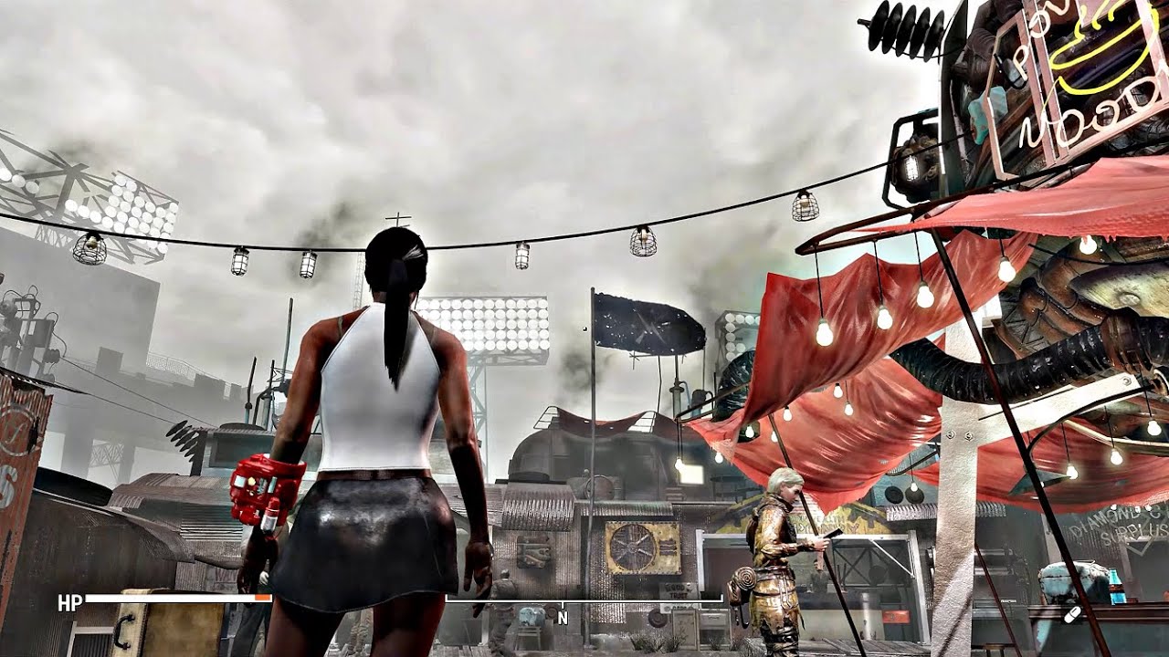 Fallout 4 PC (4K)-Halter Tops and Vivid Weather Mods - YouTube