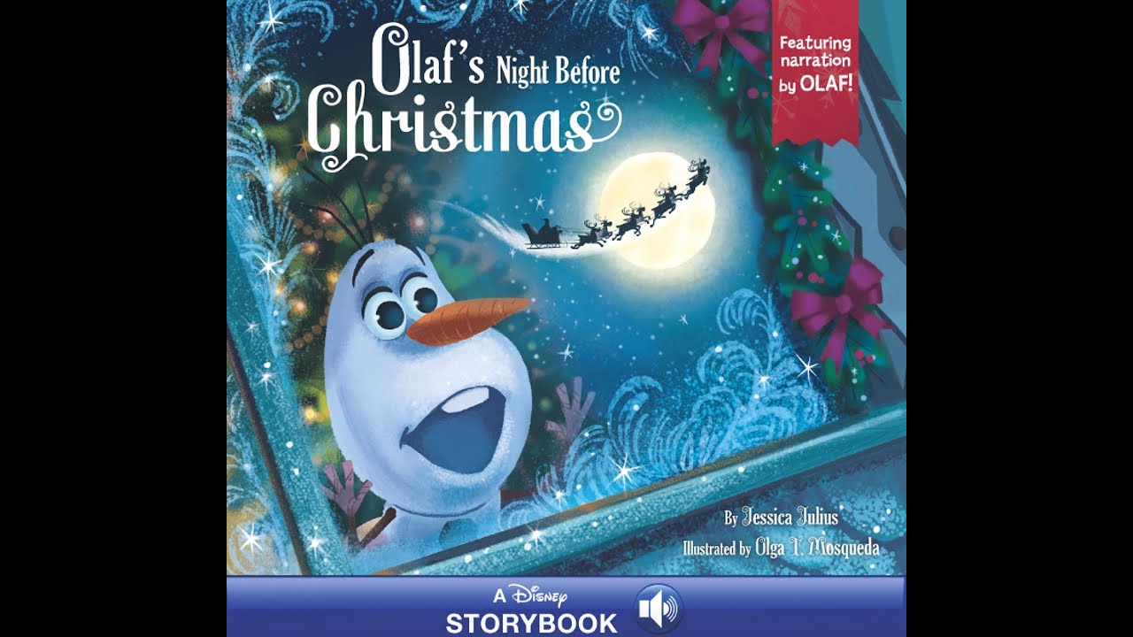 Frozen: Olaf's Night Before Christmas - Kids Read Aloud Audiobook - YouTube
