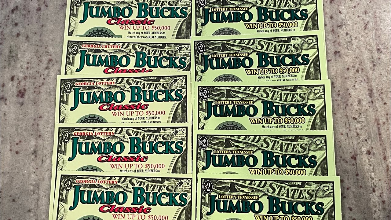 Georgia Lottery vs. Tennessee Lottery Jumbo Bucks 💰 Scratch Off Tickets ...