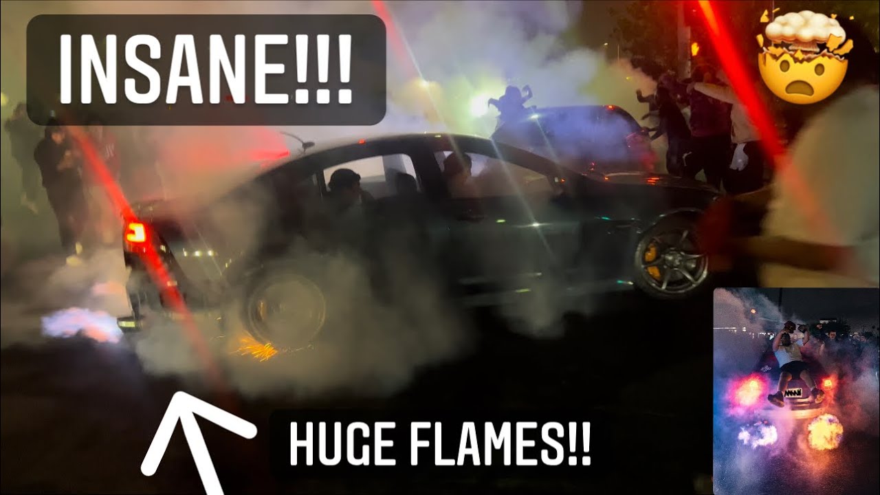 G8 SHOOTS HUGE FLAMES + MUSTANG CRASHES!!! - YouTube