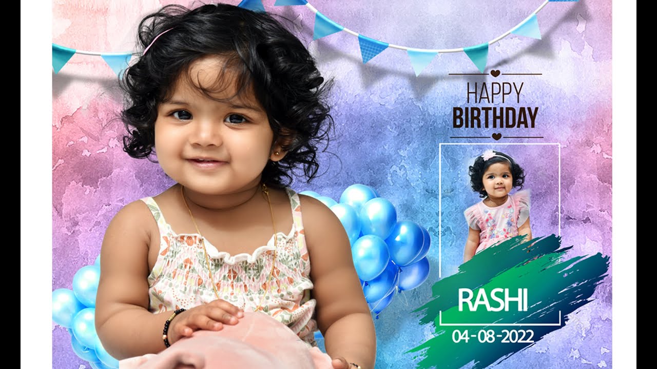Rashi Birthday Album 12x36# shaileshphotography - YouTube