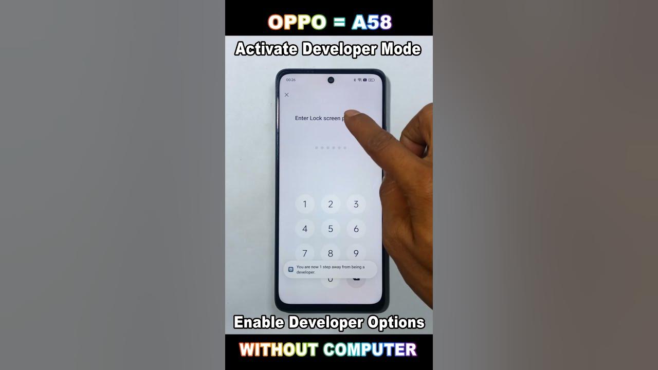 How to OPPO A58 Enable Developer /OEM Unlocking & Show Developer Options ON 2025 Without Pc ...
