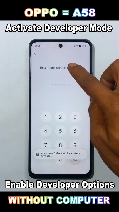 How to OPPO A58 Enable Developer /OEM Unlocking & Show Developer Options ON 2025 Without Pc ...