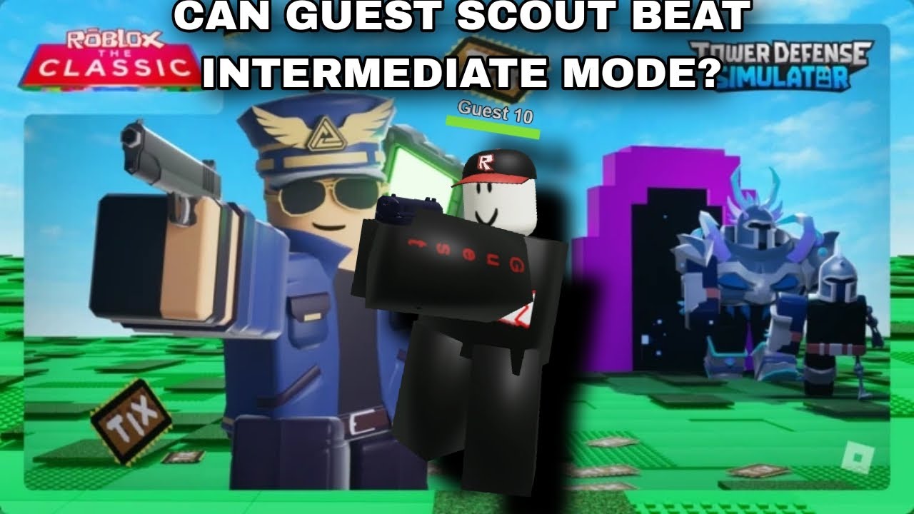 Can The New Guest Scout Beat Intermediate Mode In TDS - YouTube