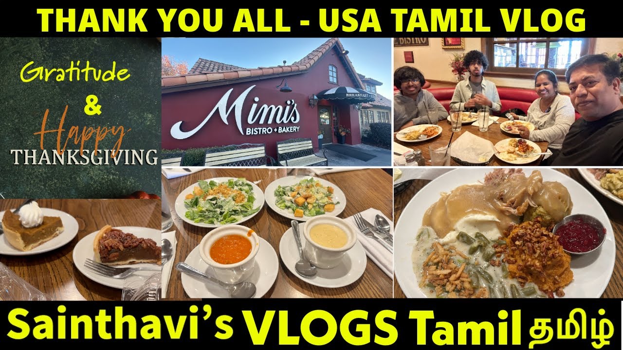 நன்றியுடன் Sainthavi - Thanksgiving Lunch At Mimis Cafe - YouTube