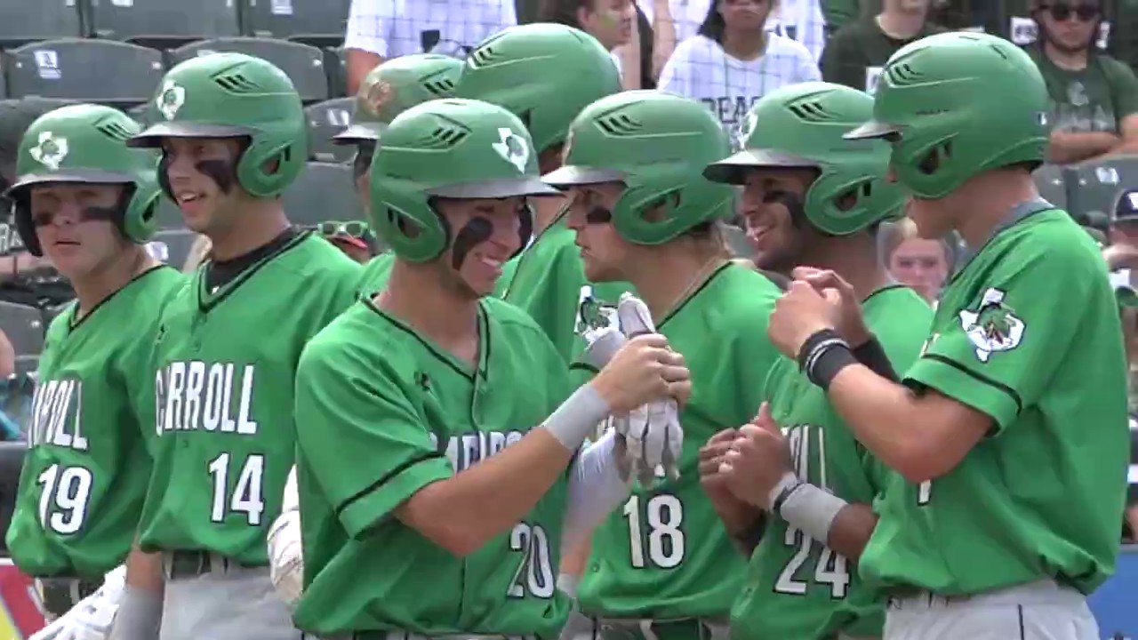 Carroll Dragon Baseball State Champs 2018 - YouTube