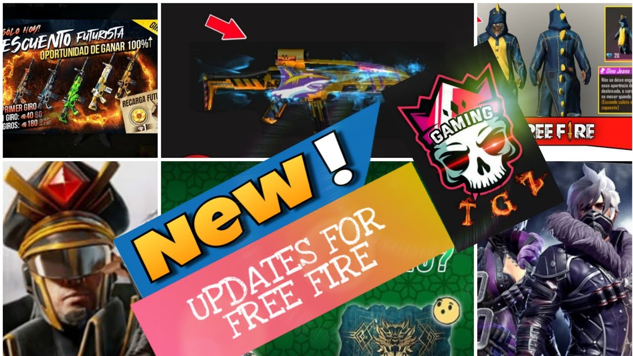 FREEFIRE||NEW 2020 UPDATES||IN THIS MONTH||NEW GUN SKIN||NEW DRESS||NEW ...