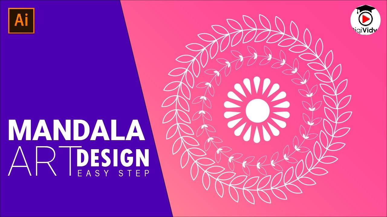 How to draw Mandala Art In Adobe Illustrator | TIPS AND TRICKS - YouTube